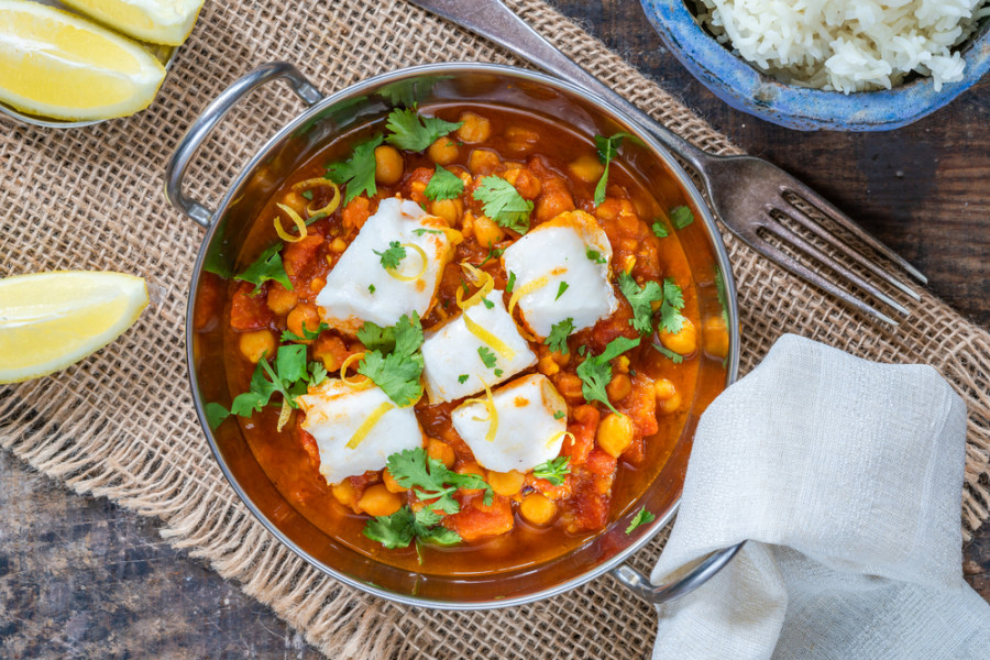 Curried Cod - Recipes from BritiShop, Thailand