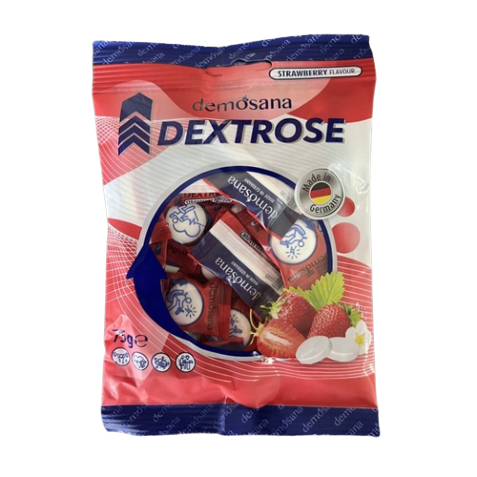 Demosana Dextrose Stawberry - 75g ที่ บริทิช็อป ประเทศไทย