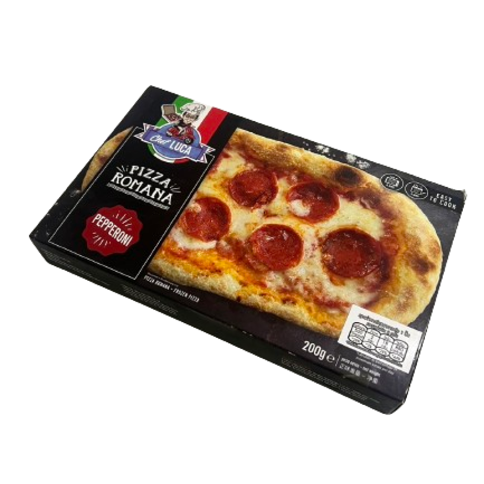 (Short date) Chef Luca - Pizza Romana Pepperoni 200g ที่ บริทิช็อป ...