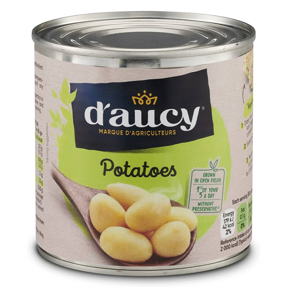 D'aucy Potatoes in Tin 400g ที่ บริทิช็อป ประเทศไทย