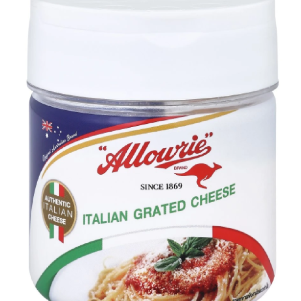ALLOWRIE Italian Grated Cheese 80 g. ที่ บริทิช็อป ประเทศไทย