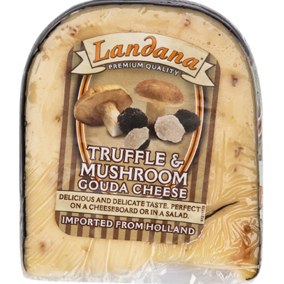 LANDANA Truffle & Mushroom Gouda Cheese 180 G at BritiShop, Thailand