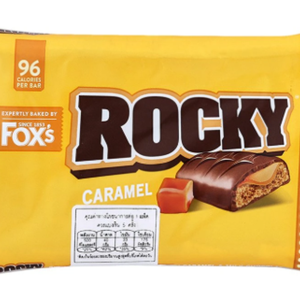FOX'S Rocky Chunky Biscuit Bars Loaded with Caramel & Milk Chocolate 19 ...