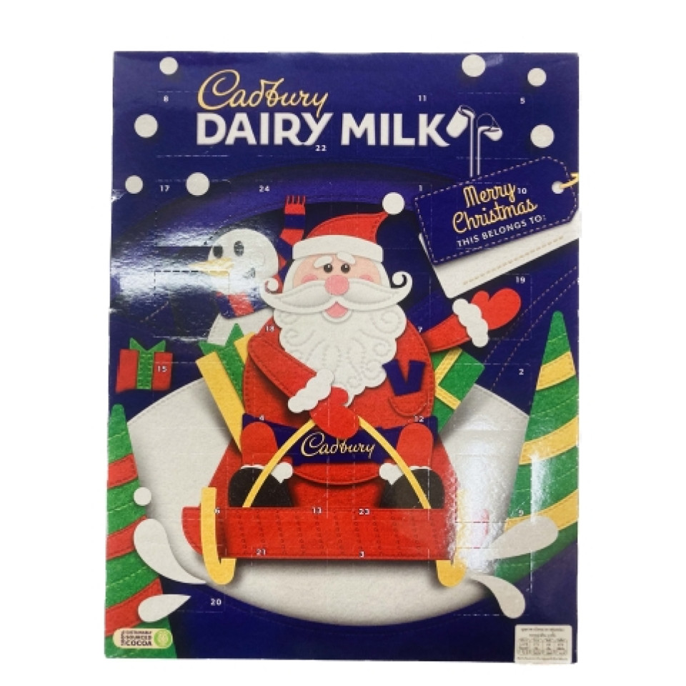 Cadbury Dairy Milk Advent Calendar 90g ที่ บริทิช็อป ประเทศไทย