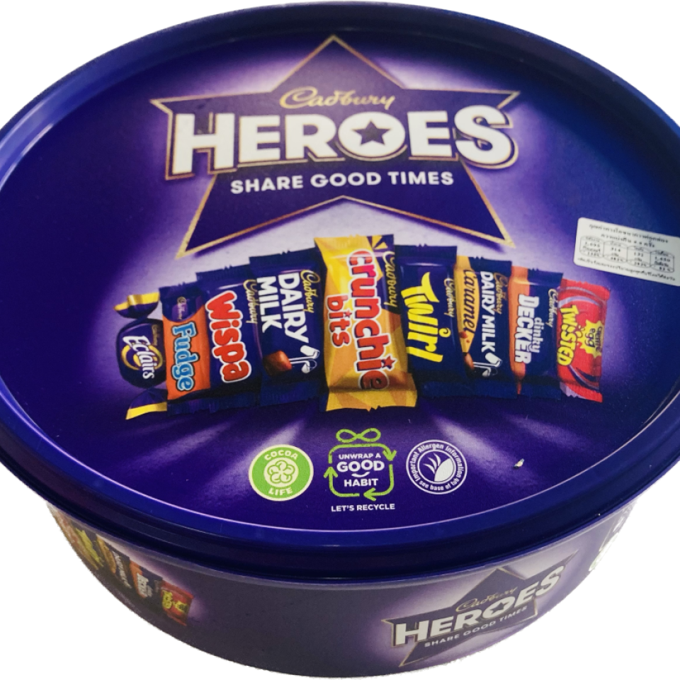 Cadbury Heroes Tub 550g ที่ บริทิช็อป ประเทศไทย