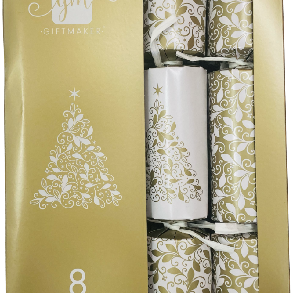 Luxury Gold Christmas Dinner Crackers 8pk at BritiShop, Thailand