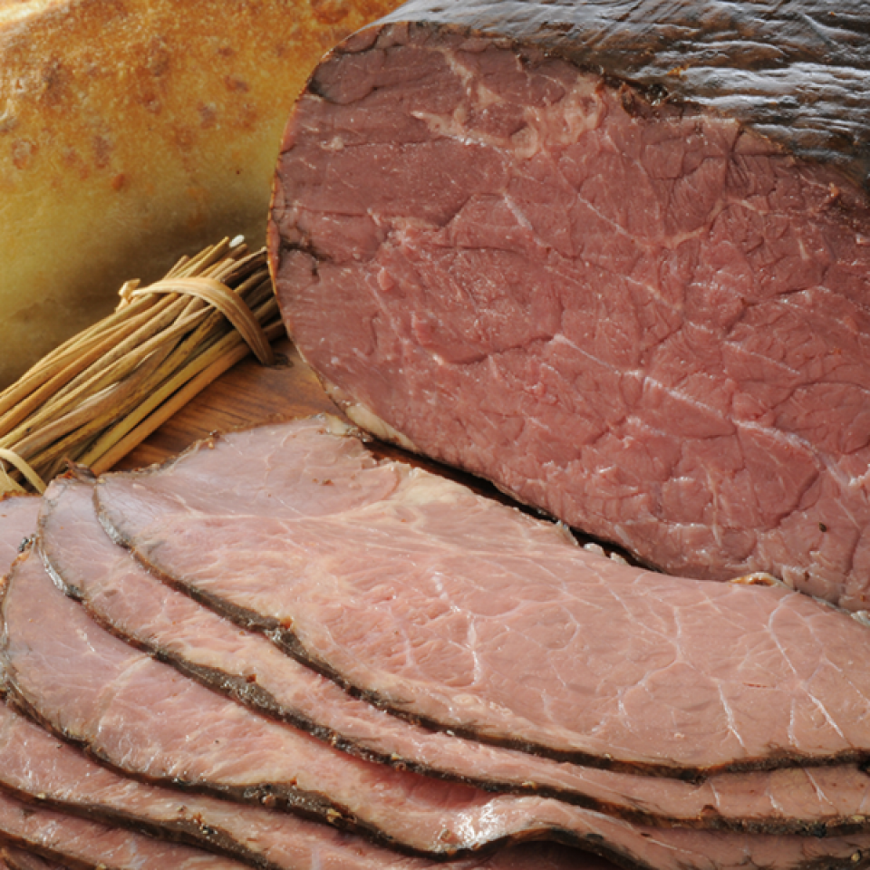 Roast Beef Topside Sliced-250g - F4 at BritiShop, Thailand