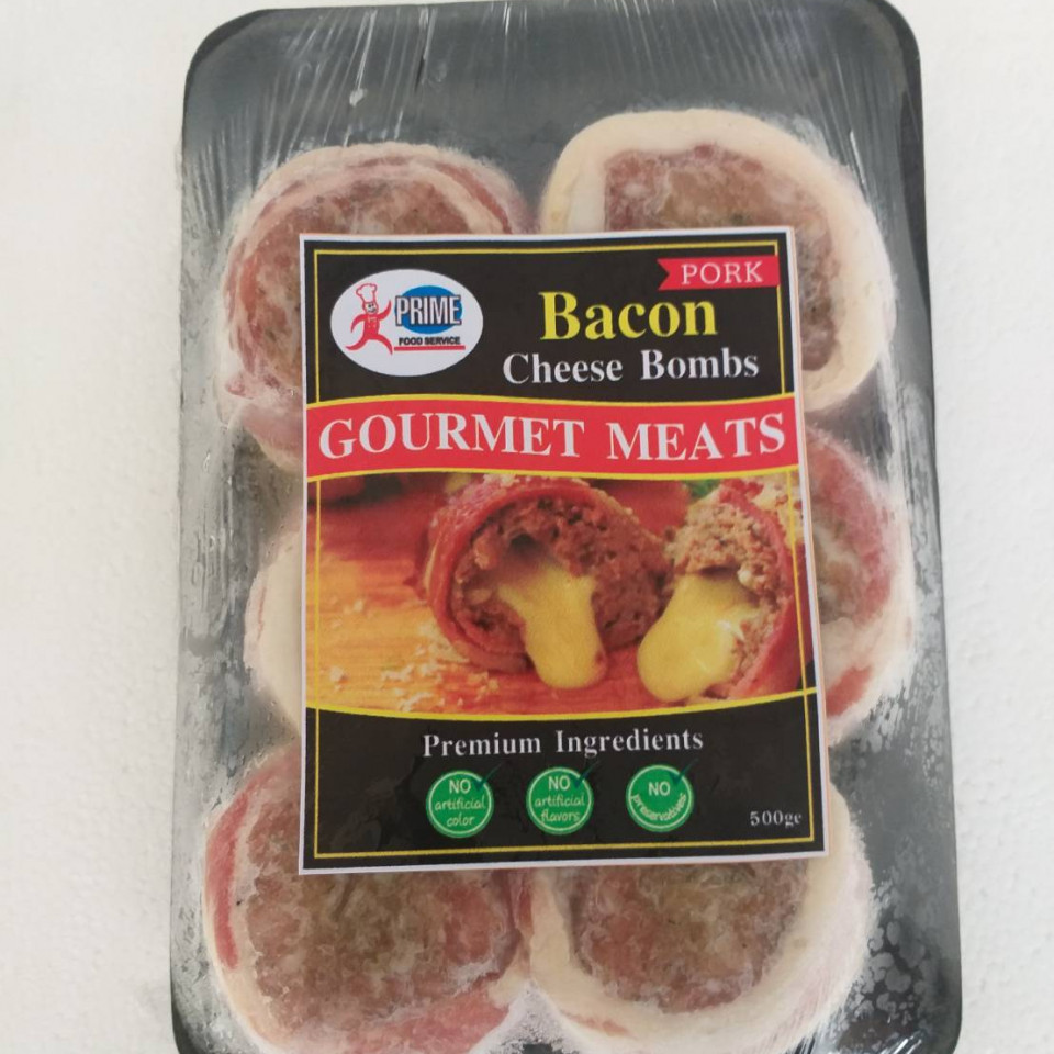Bacon & Cheese Bombs - 500g - Prime Food at BritiShop, Thailand