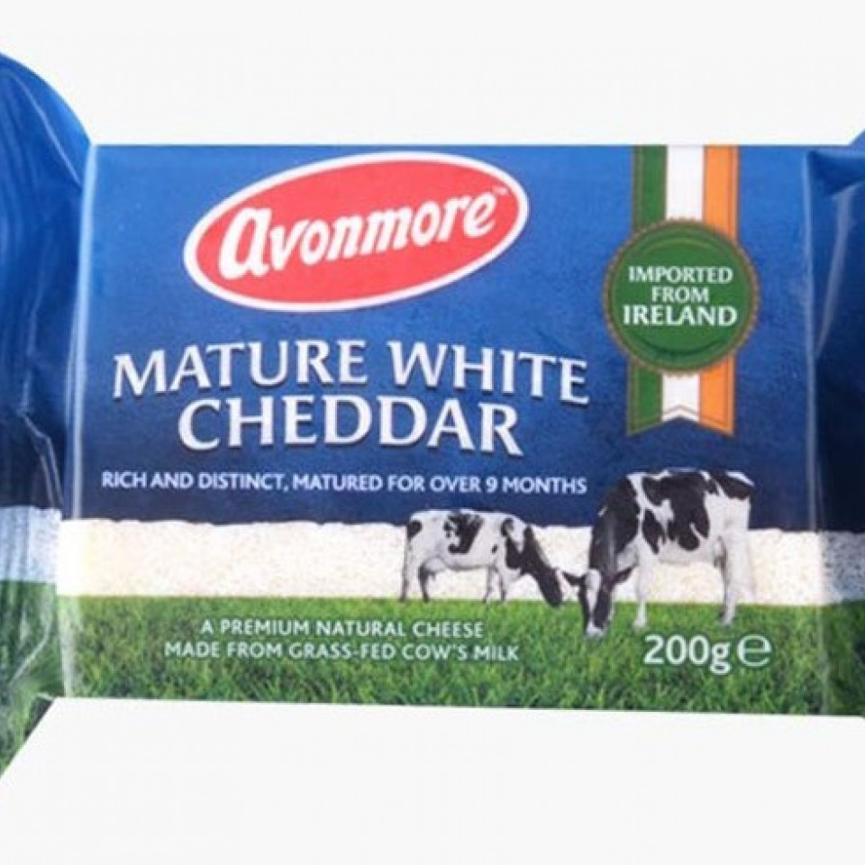 Avonmore Mature White Cheddar - 200g at BritiShop, Thailand