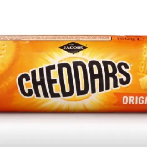 Jacobs Cheddars Original Crackers 150 g. at BritiShop, Thailand